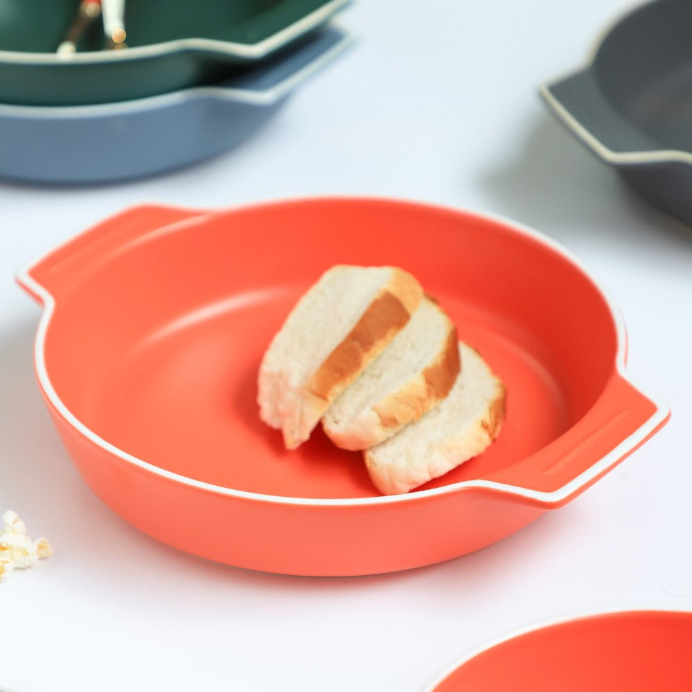 Ceramic Baking Pot Orange Large 700ml Online - Premium Baking Dish ...