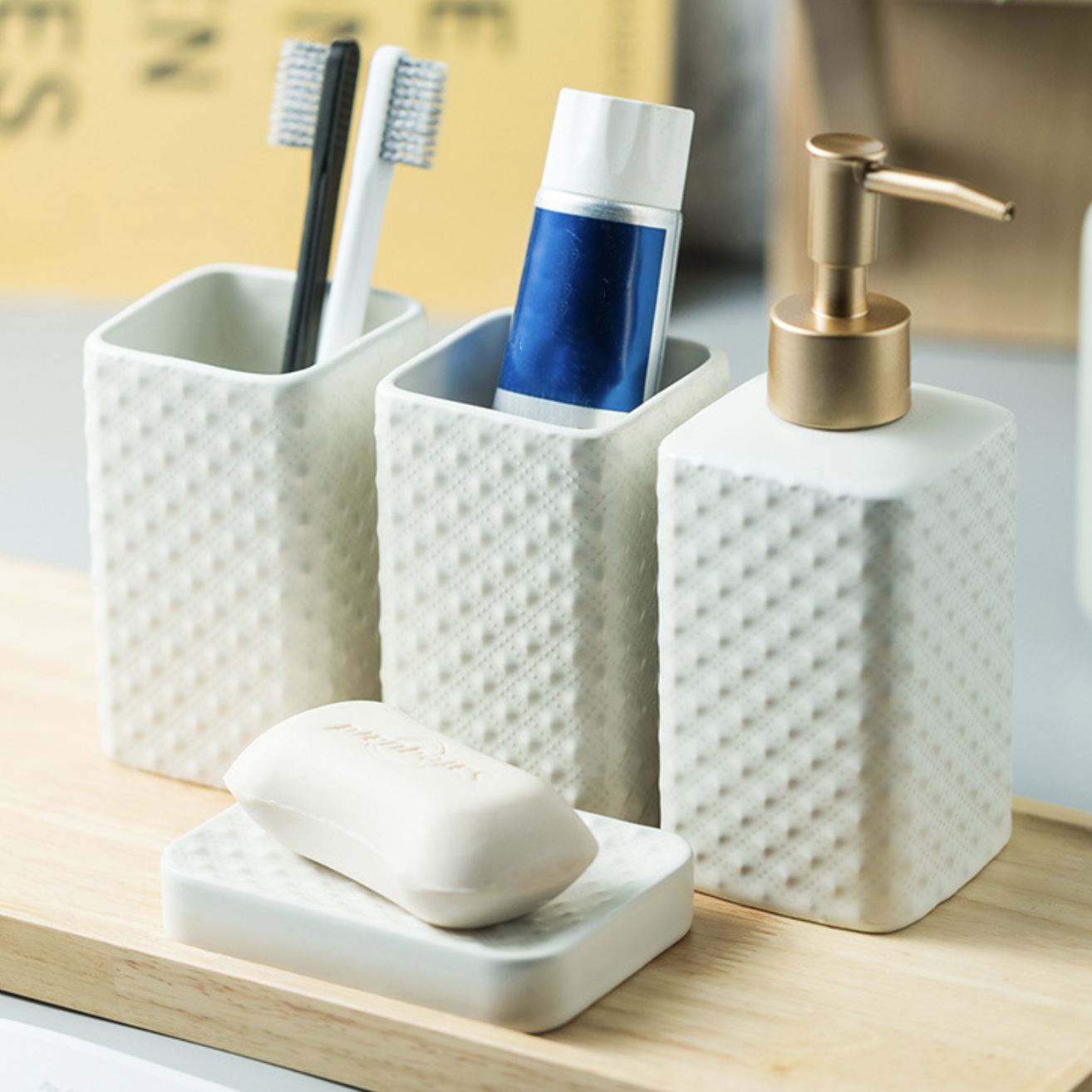 Classic White Bath Set