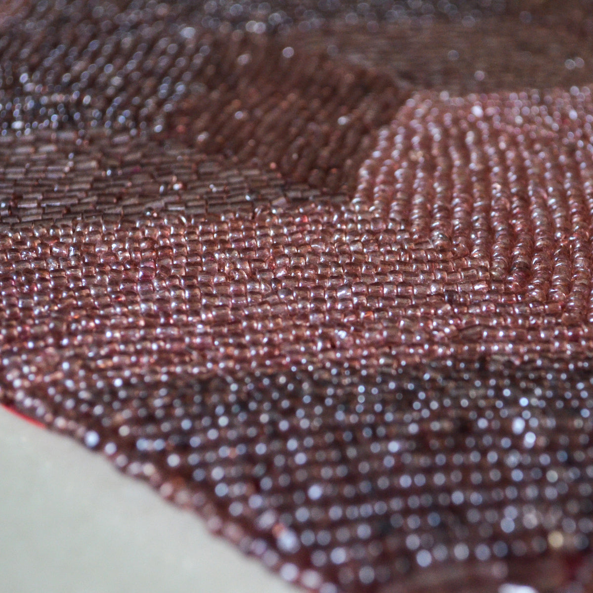 Beads Pink Square Mat Online - Premium Table Mat | Nestasia