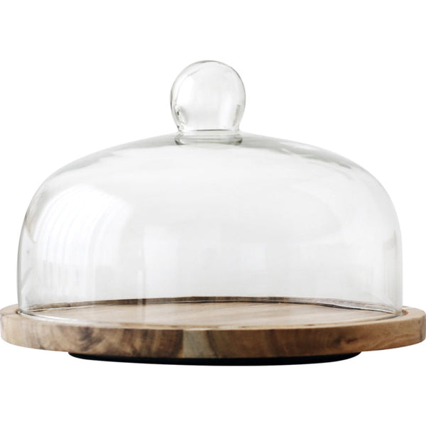 Acacia Wood Rotating Cake Stand 8 Inch