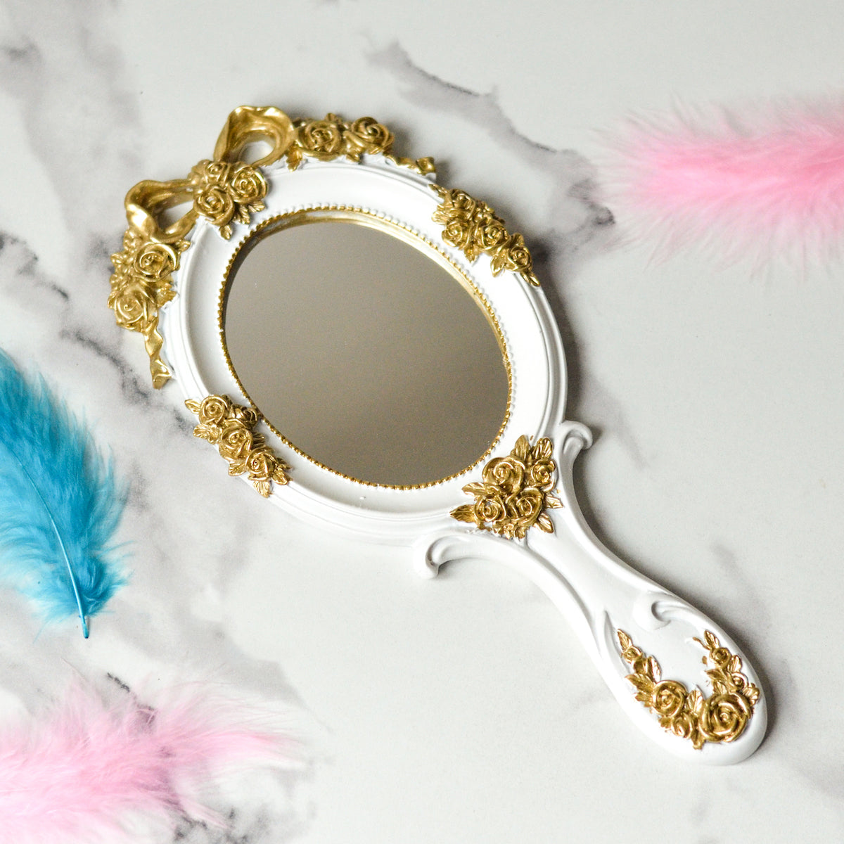 Gold Handheld Mirror
