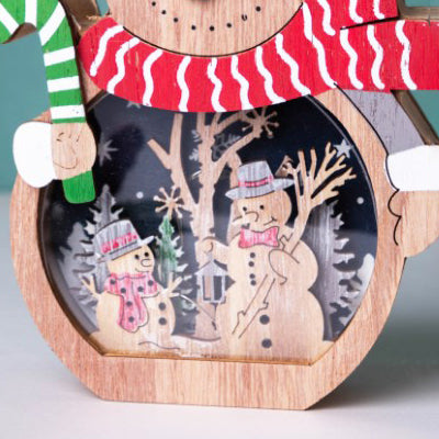 Snowman Belly LED Light Showpiece 6 Inch Online - Premium Decor Object ...