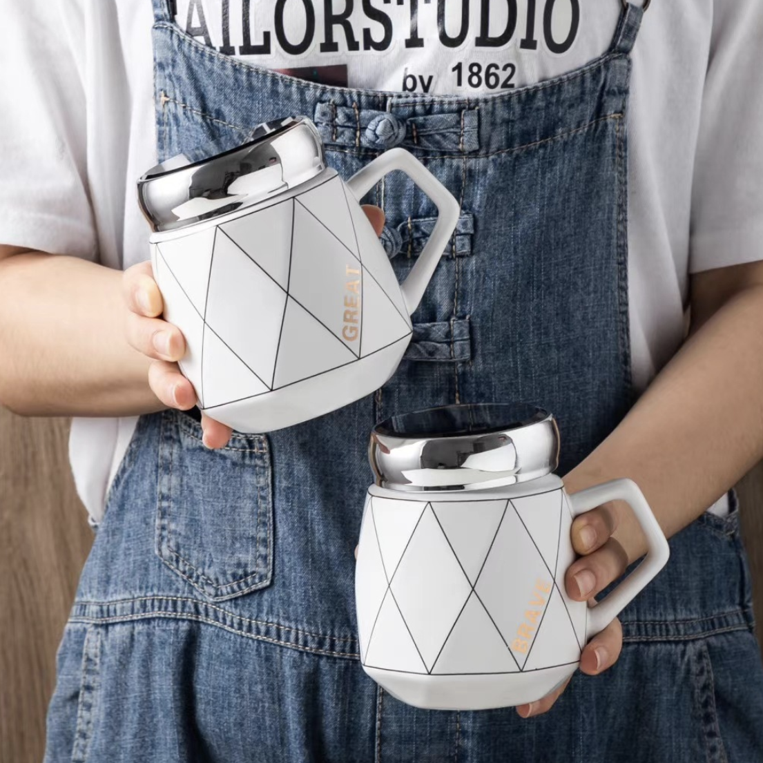 Textured Diamond Mug