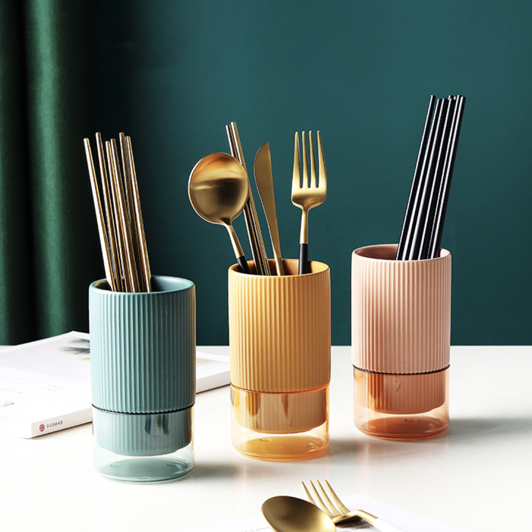 Ribbed Chopstick Stand Online - Premium Cutlery Holder | Nestasia