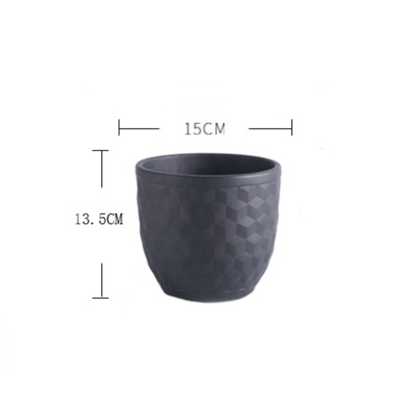 Hexagon Textured Planter Pot