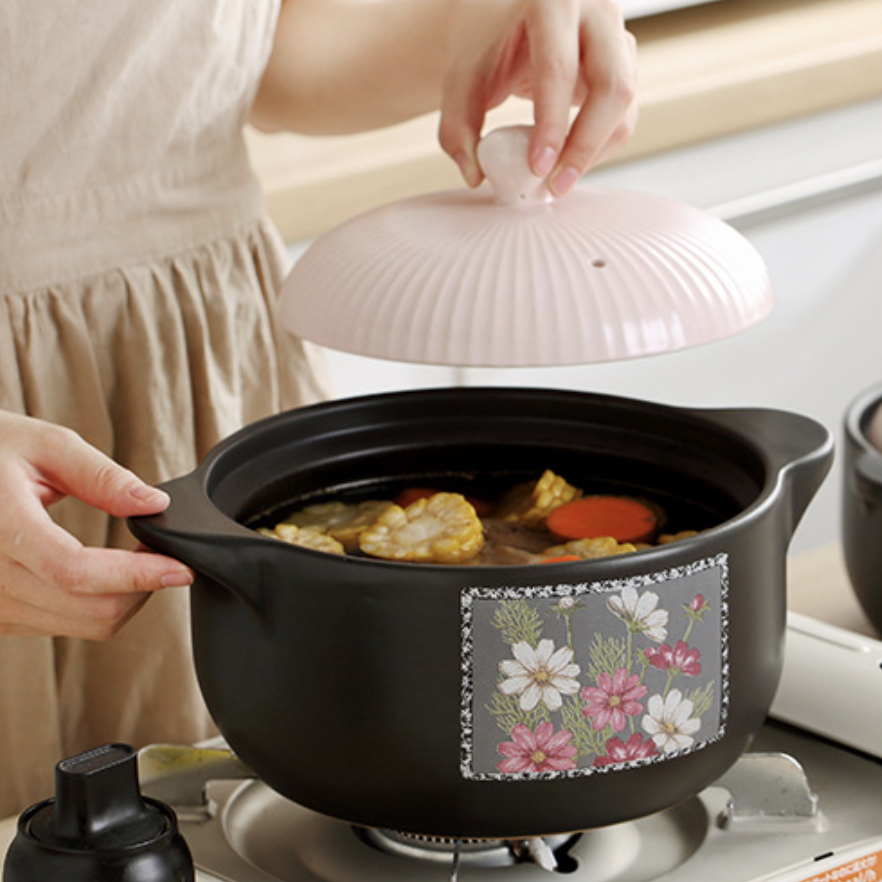 Ceramic Casserole Pot Large Online - Premium Cooking Pot | Nestasia