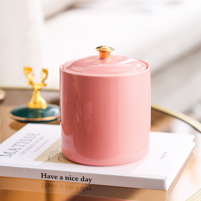 Pink Ceramic Container Online - Premium Jar With Lid | Nestasia