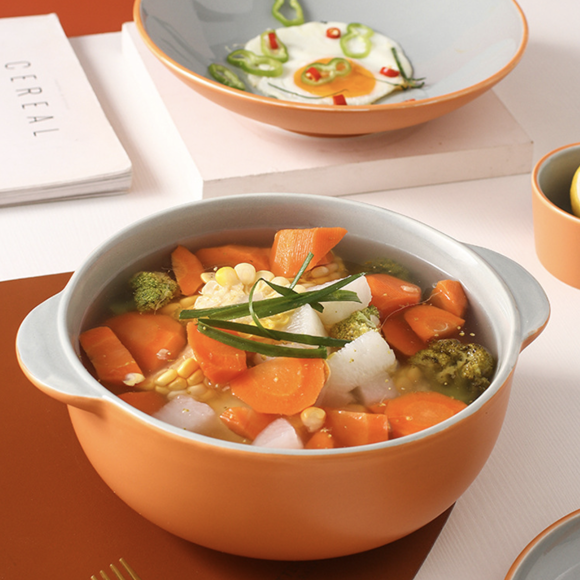 Zoella Ceramic Bowl Grey Online - Premium Serving Bowl | Nestasia