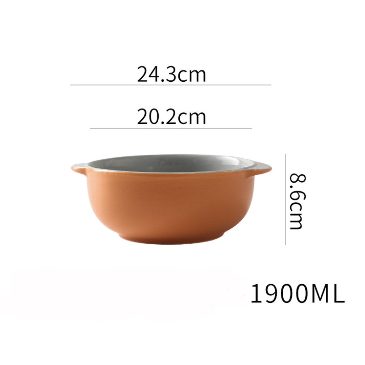 Zoella Ceramic Bowl Grey