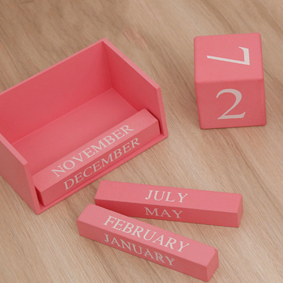 Pink Table Calendar