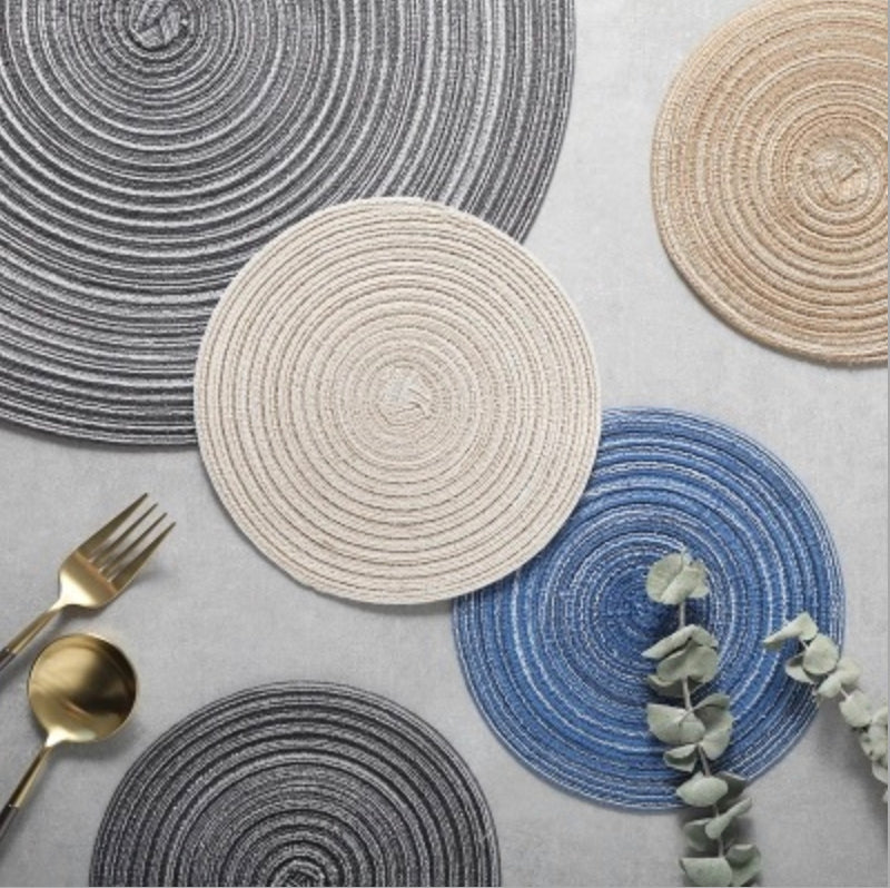 Table Mat Natural White Set Online - Premium Table Mat | Nestasia