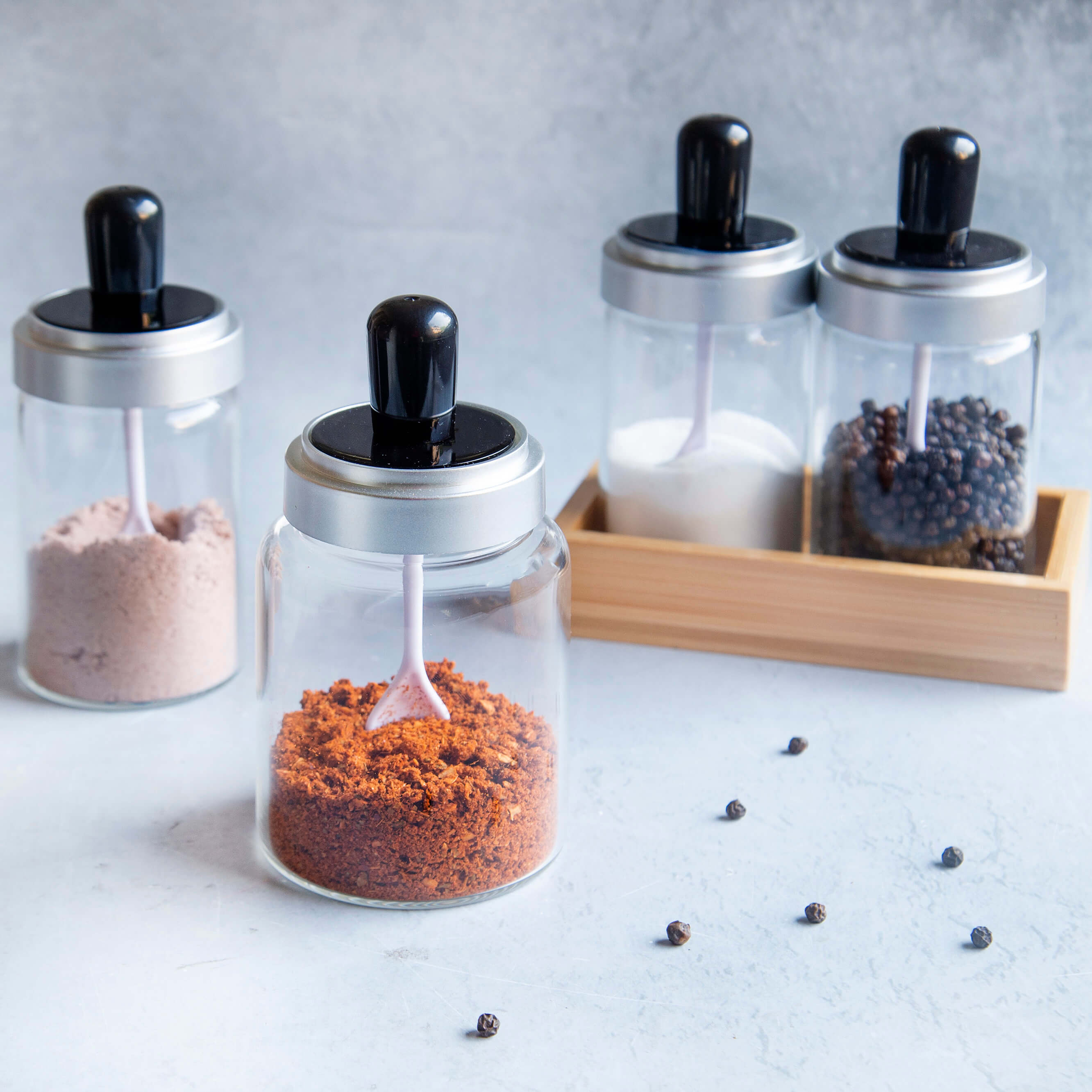 Salt And Pepper Cellars With Lids Unique Entertaining Salt & Pepper