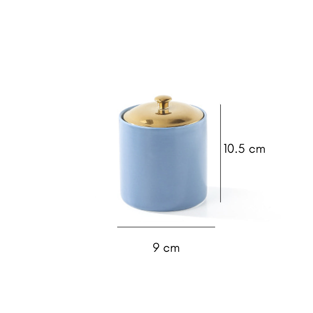 Blue Ceramic Container