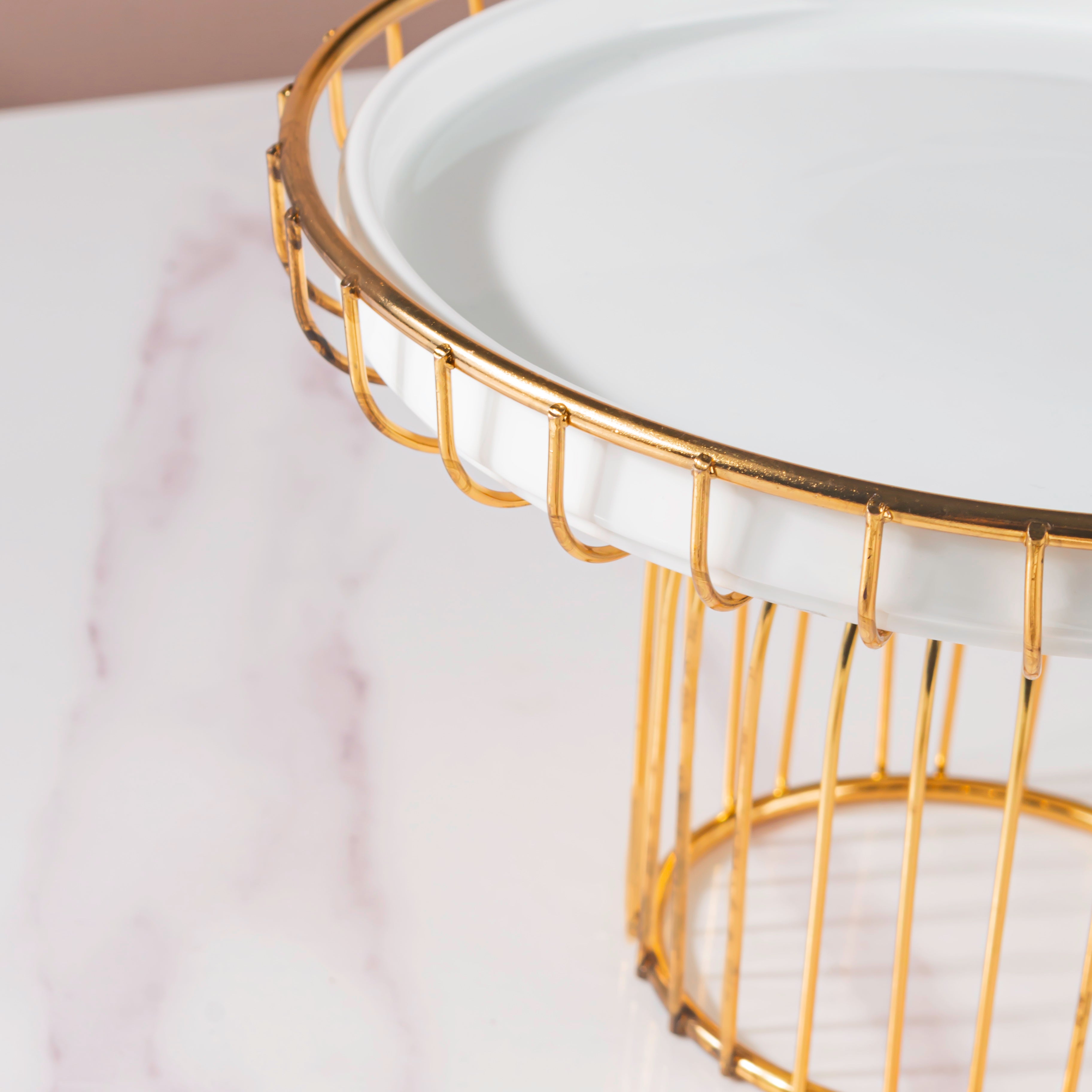 Metallic Cake Stand 8 inch