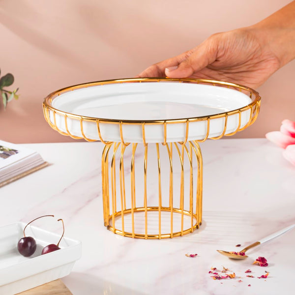 Metallic Cake Stand 8 inch